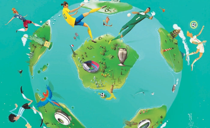 Wereld Voetbal Atlas - ontdek de complete voetbalwereld - BOYSLABEL